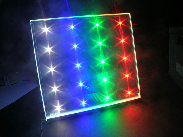 Transparent LED embedded glass - MaTech
